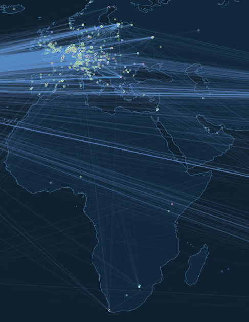 LN-Node Map via Acinq Explorer - BitcoinLightning.com
